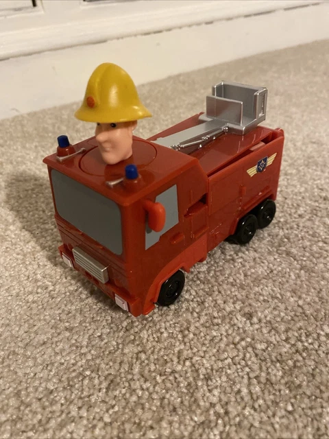 FIREMAN SAM CONVERTIBLE Jupiter Fire Engine Transformer Complete Pop Up ...