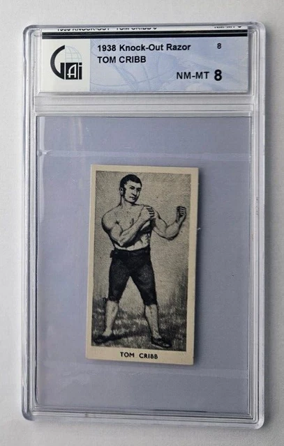 1938 CARTLEDGE FAMOUS Prize Fighters #8 TOM CRIBB GAI 8 NEUF DANS SA ...