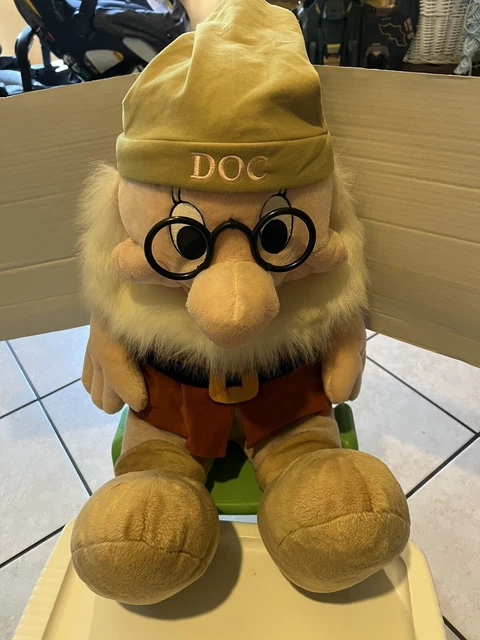 DISNEY STORE &DOC& Dwarf 25” Plush JUMBO Snow White Dwarves Rare $38.00 ...