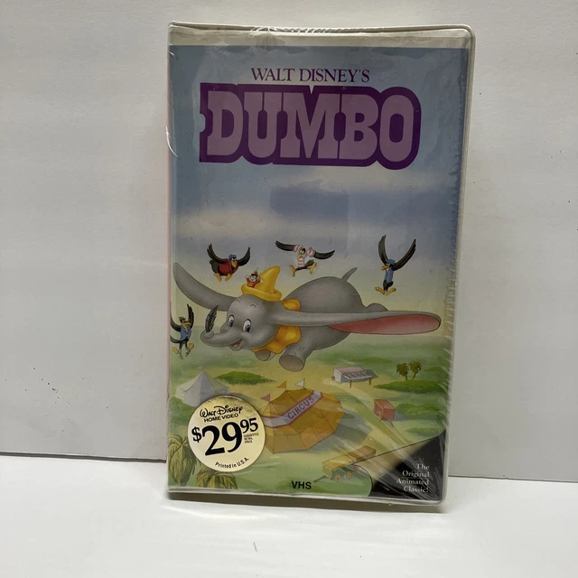 DUMBO (VHS TAPE, 1985, Walt Disney Home Entertainment) RARE! Black ...