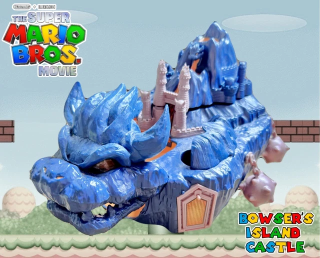 SUPER MARIO BROS Movie Bowser's Floating Island Castle Playset ...