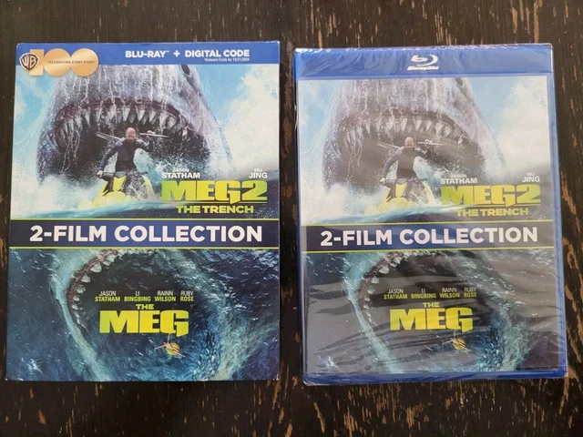 THE MEG 2-FILM Collection Blu-ray + Digital Code Copy w/ Slipcover, New ...
