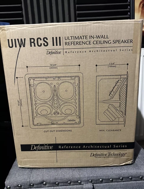 4X DEFINITIVE TECHNOLOGY UIW RCS III Reference In-Ceiling Speaker £875. ...