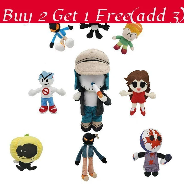 FUNKIN NIGHT FRIDAY FNF Plush Toy Garcello Whitty Spooky Month Skid ...