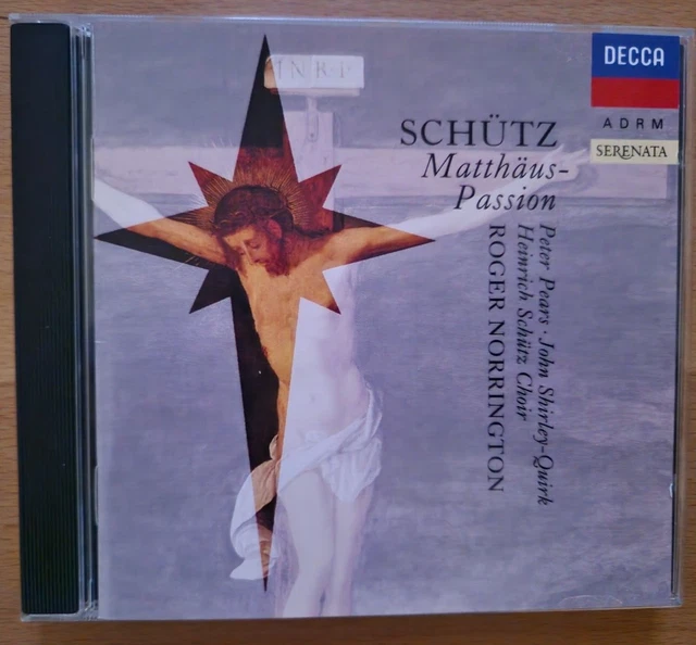 SCHÜTZ MATTHÄUS-PASSION ST Matthew Passion Norrington Pears Shirley ...