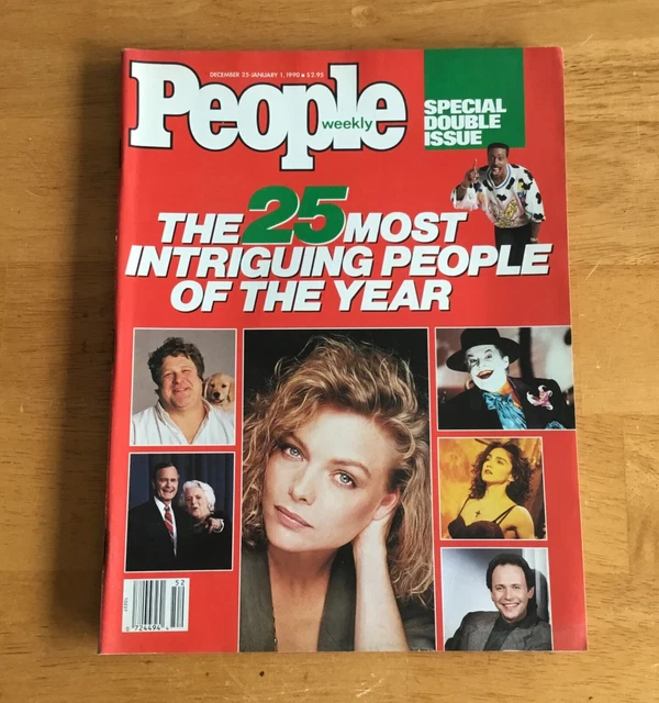 PEOPLE MAGAZINE JANUARY 1, 1990 25 Most Intriguing Cover No Label ...