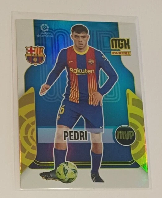 CARTE CARD CARTA MVP n°378 PEDRI Barcelona PANINI MGK MEGACRACK LALIGA ...