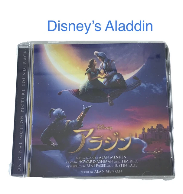 DISNEY ALADDIN CD Rare Japanese Edition Soundtrack Live Action Movie ...