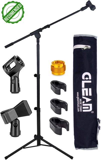 TRIPOD BOOM MICROPHONE Stand with Carrying Bag - GLEAM MIC-01 Portable ...