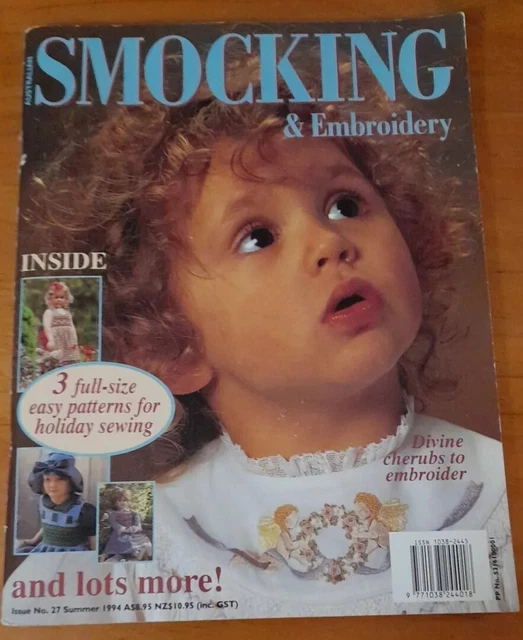 AUSTRALIAN SMOCKING EMBROIDERY Country Bumpkin Magazine #27 1994 ...