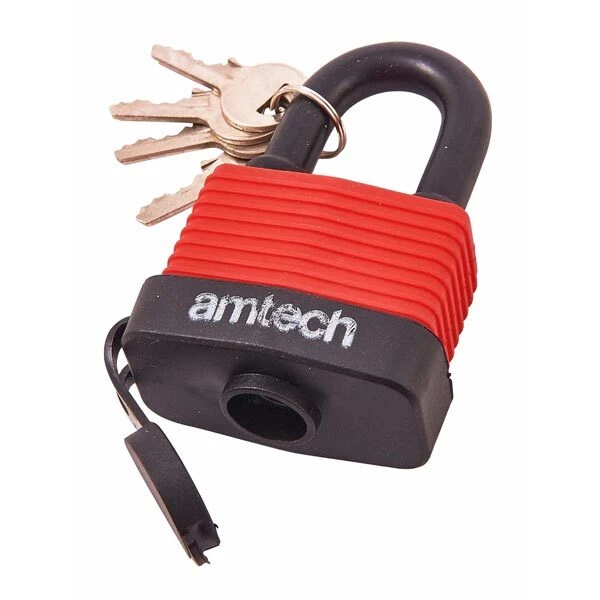 AM-TECH 50MM WEATHERPROOF Pad Lock Heavy Duty Safety Security Shackle ...