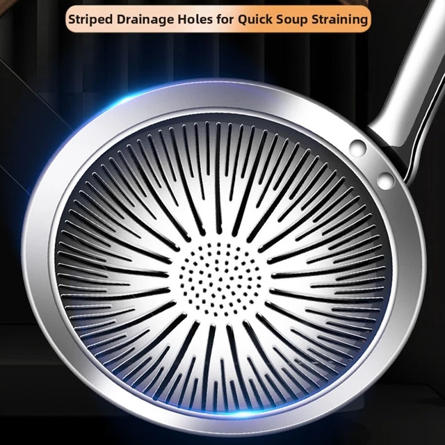304 STAINLESS STEEL Cooking Oil Draining Strainer with Heat Resistant ...