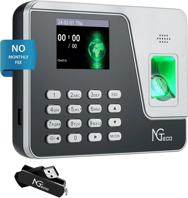 NGTECO AS10 STANDALONE Time Card Machine Automatic Punch in Out $48.93 ...