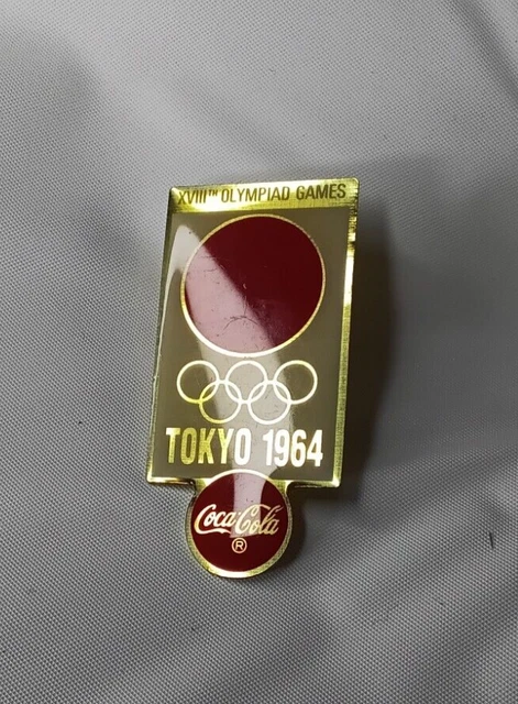 COKE COCA-COLA TOKYO 1964 Olympics 1990 enamel pin badge £10.99 - PicClick UK