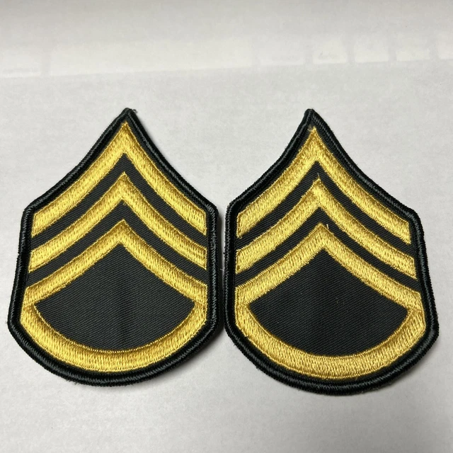 US ARMY STAFF Sergeant Pair SSG/ E-6 Rank Dress Greens Class A Full ...