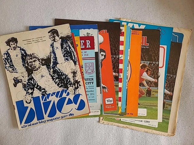 20 X LEICESTER City Away Programmes 1974-1975 League And Cup £6.00 - PicClick UK