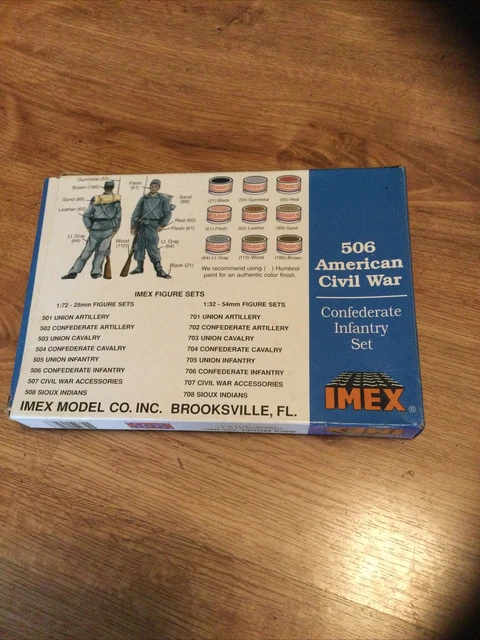 IMEX MODEL COMPANY ACW Mini 1/32 Confederate Infantry Set EX £9.26 ...