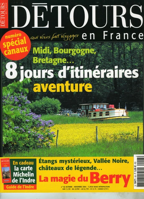 REVUE-MAGAZINE-DETOURS EN FRANCE-N°93-8 Jours D Itineraires Aventure ...