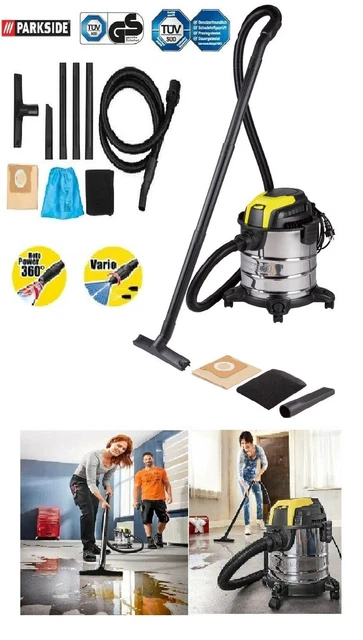 NASS- UND TROCKENSAUGER Parkside PWD 20 A Reinigungsgerät ca. 20L Tank NEU OVP EUR 79,90 ...