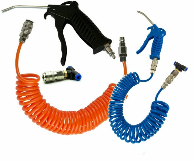 FLEXIBLE COMPRESSED AIR Tube For 3 Mt Compressor + Blow Gun £8.24 ...