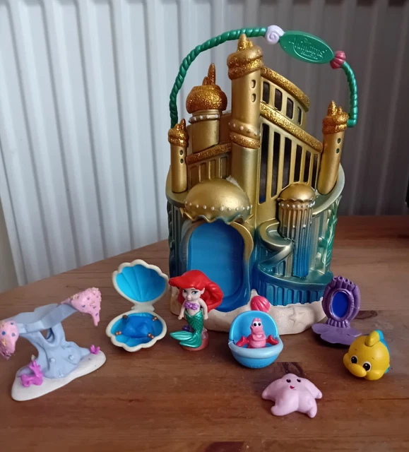 DISNEY STORE ANIMATORS Collection Littles Ariel Mirco House Playset ...