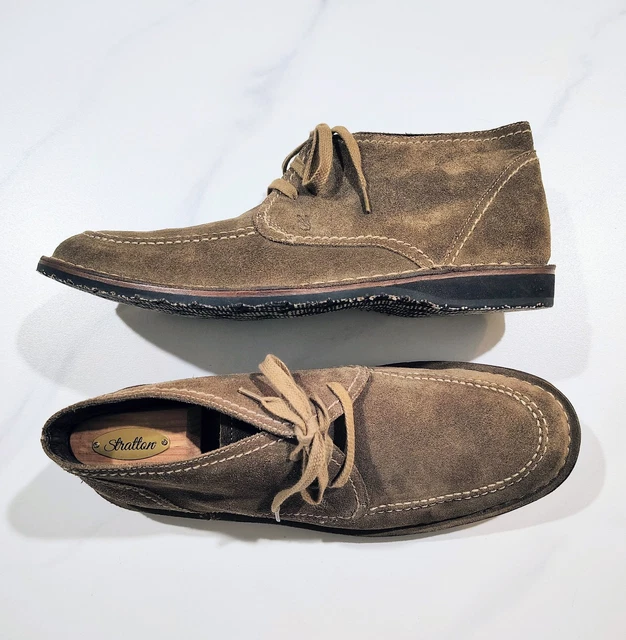 JOHN VARVATOS STAR USA Chukka Boots Shoes Mens 11.5 Brown Suede Lace Up ...