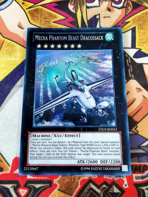 MECHA PHANTOM BEAST Dracossack ltgy-en053 Unltd Ed (NM+) Secret Rare Yu ...