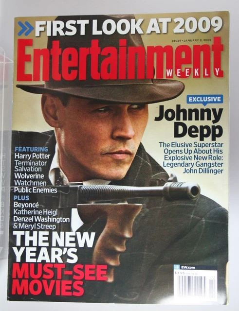 JOHNNY DEPP PUBLIC Enemies Harry Potter Wolverine Entertainment Weekly ...