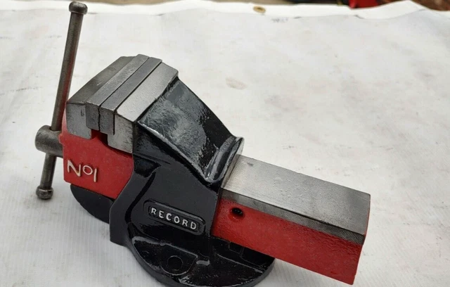 RECORD NO 1 Bench Garage Vice Vise BRITISH MADE in ENGLAND Great ...