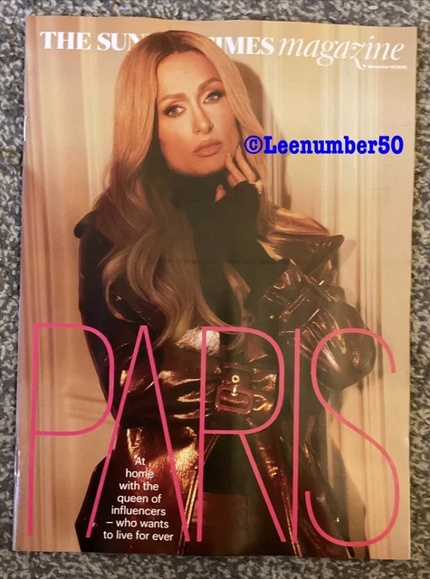 SUNDAY TIMES MAGAZINE Paris Hilton 16/11/25 Jason Donovan Ronnie O ...