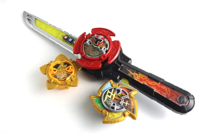 POWER RANGERS NINNINGER Sentai épée rouge Gekiatsuto Shinobi Shuriken ...