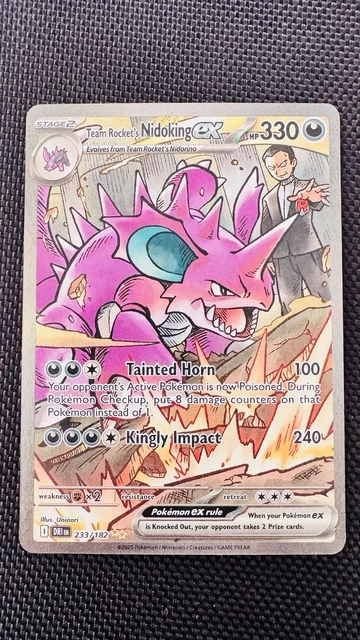 TEAM ROCKET'S NIDOKING ex 233/182 Sv10: Destined Rivals Holo £0.75 - PicClick UK