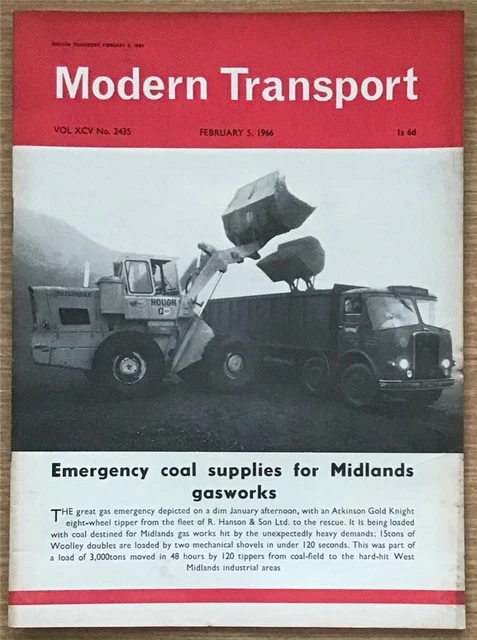 MODERN TRANSPORT MAGAZINE 5 FEB 1966 #2435 £14.99 - PicClick UK
