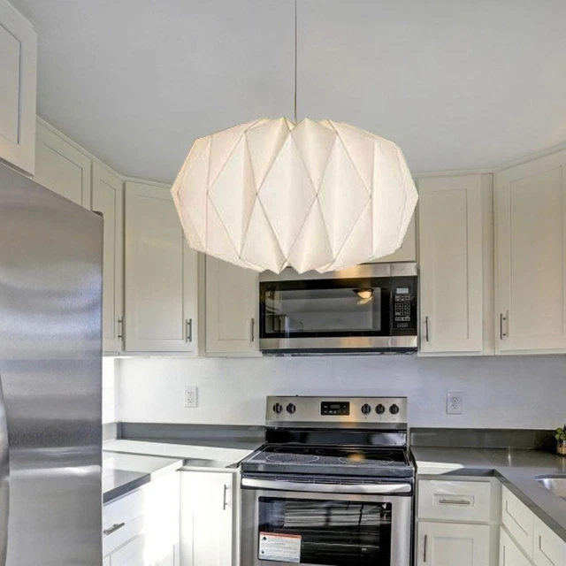 NORDIC CREATIVE PAPER Origami Lantern Shade Pendant Light Decor ...