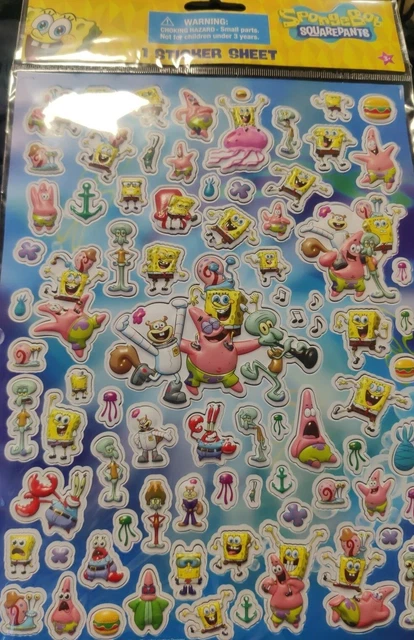 Spongebob Sticker Sheet FOR SALE! - PicClick