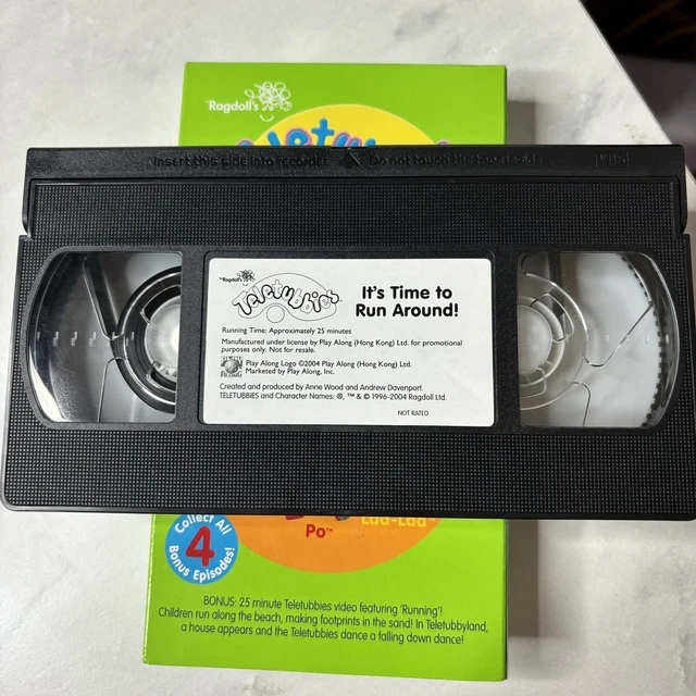 TELETUBBIES IT’S TIME to Run Around VHS 2004 Bonus Episode Video Rag ...