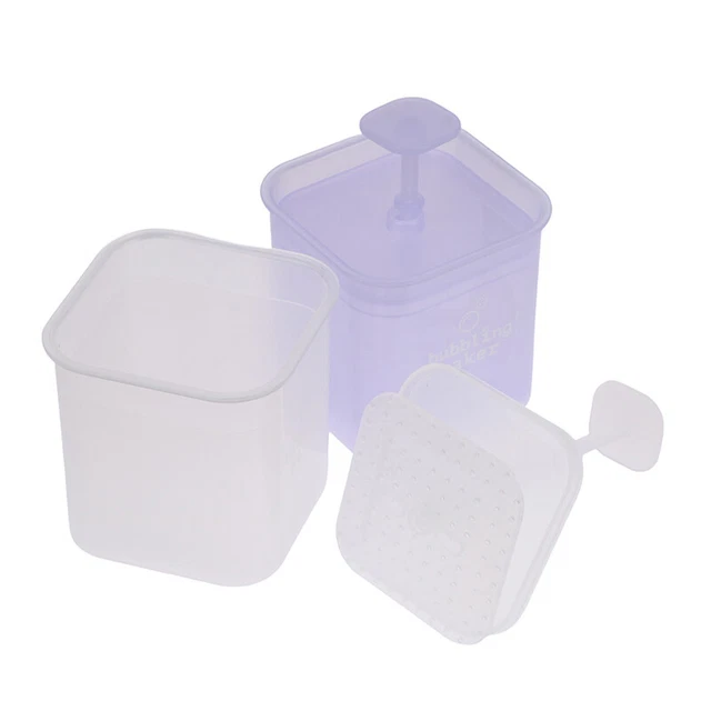 REUSABLE PLASTIC BUBBLING Maker Foaming Face Clean Tools Shampoo Bubble ...
