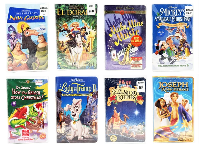 DISNEY DREAMWORKS WB Animated Classics VHS Clamshell Lot 8, Brand New ...