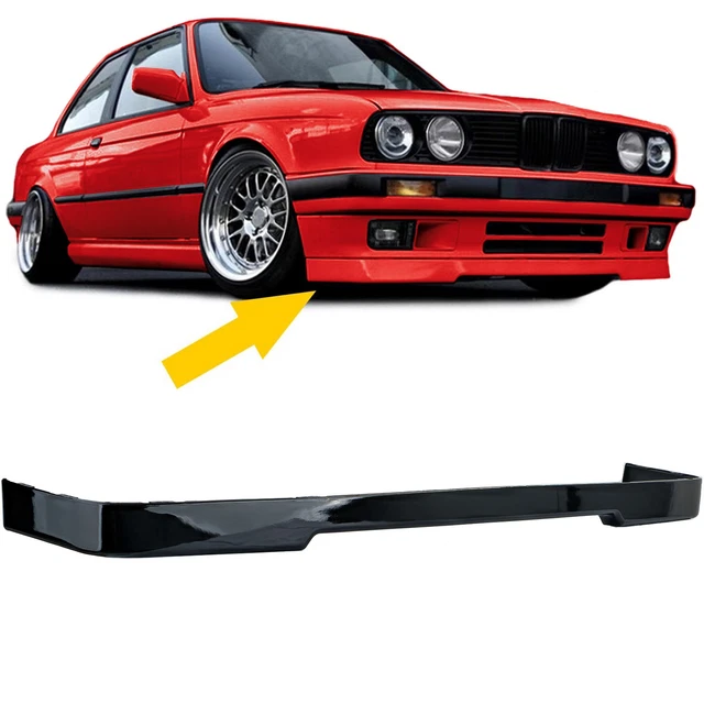 FRONT SPOILER LIPPE Unterbauspoiler GLANZ Stoßstange für 3er BMW E30 87 ...