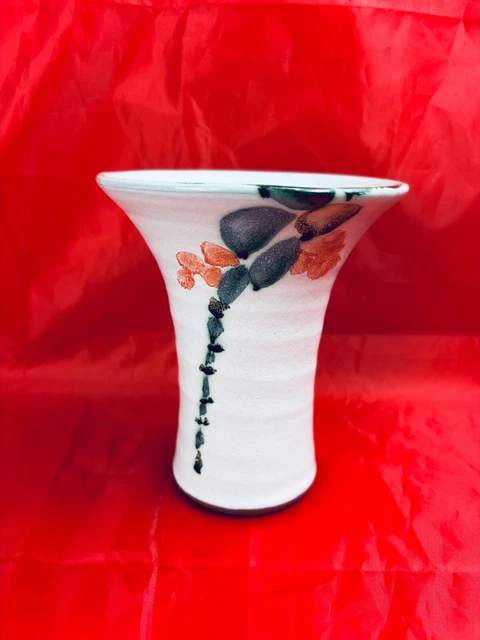 BISHOPS NYMPTON NORTH Devon Studio Pottery Vase, Floral £4.99 - PicClick UK