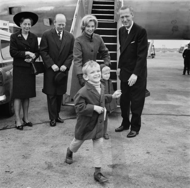 DANISH ACTRESS HELLE Virkner arrives at London Airport UK 1966 OLD ...