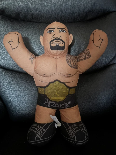 WWE WRESTLING BRAWLIN Buddies The Rock Dwayne Johnson 16" Talking ...