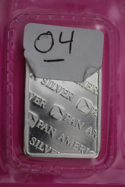 10 GRAMS SILVER Bar Pan American Silver Corp Mint Sealed Guaranteed ...