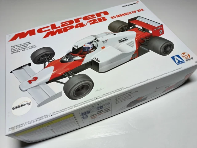 AOSHIMA/BEEMAX MCLAREN MP4/2B Maßstab 1:20 1985 Monaco GP unmade ...