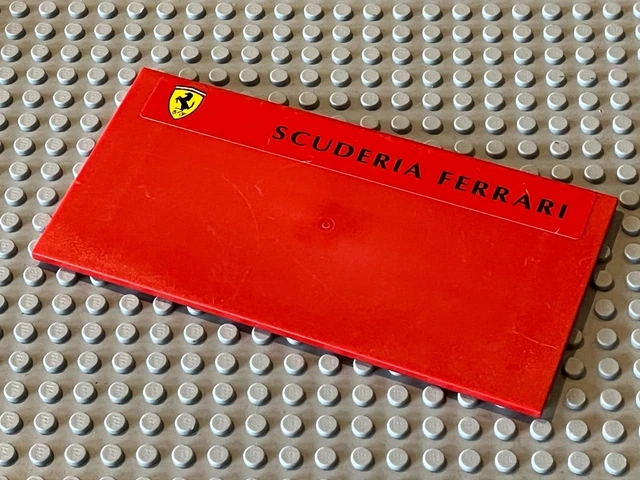 LEGO RED TILE with SCUDERIA FERRARI sticker ref 48288pb10 / Set 8654 ...