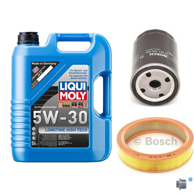 BOSCH INSPECTION SET 5L Liqui Moly Longtime High Tech 5W-30 pour Audi VW 80 EUR 98,53 - PicClick FR