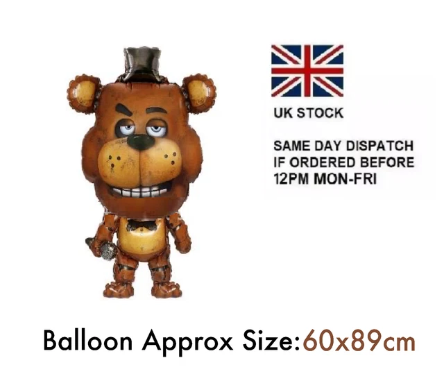FIVE NIGHTS AT Freddy's FNAF Fazbear Shaped 89cm Supershape Balloon ...