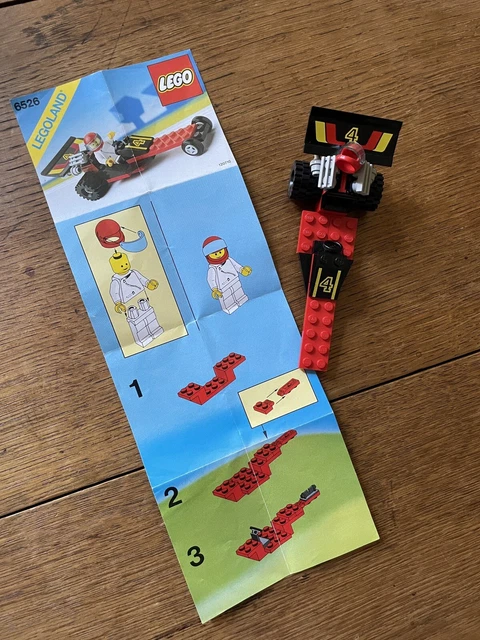 VINTAGE LEGO CLASSIC Town Race 6526 Red Line Racer /1989 - Incomplet ...