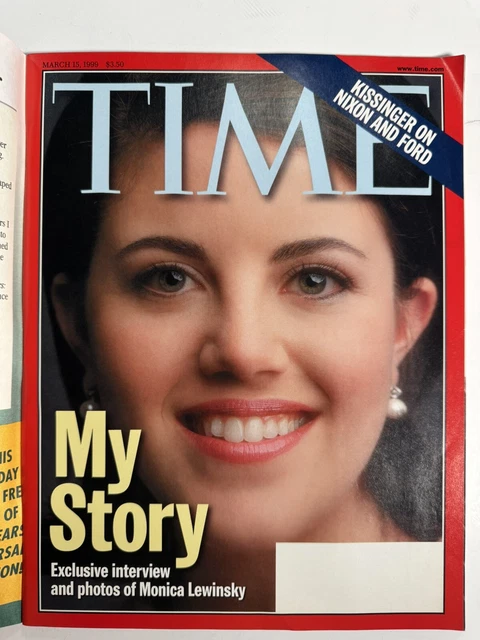 TIME MAGAZINE MARCH 15, 1999 Monica Lewinsky My Story-M279 £6.79 ...