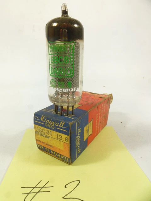 ONE UBC81 MINIWATT Dario TSF lampe radio tube neuf en boite NOS & NIB EUR 9,00 - PicClick FR
